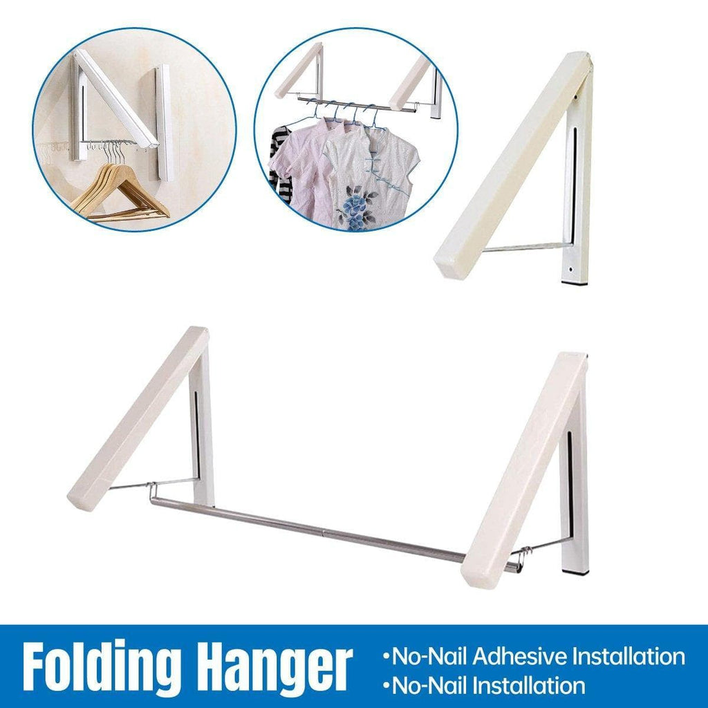 Mini Wall Hanging Retractable Clothes Drying Rack Space Saving Laundry
