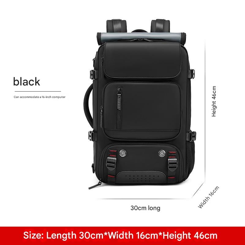 4-in-1 Convertible Travel Backpack & Briefcase - Large Capacity, 16" L