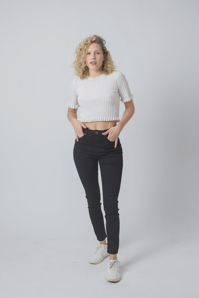 Black Wakee Denim Original Stretch Skinny Jean - Classic Fit