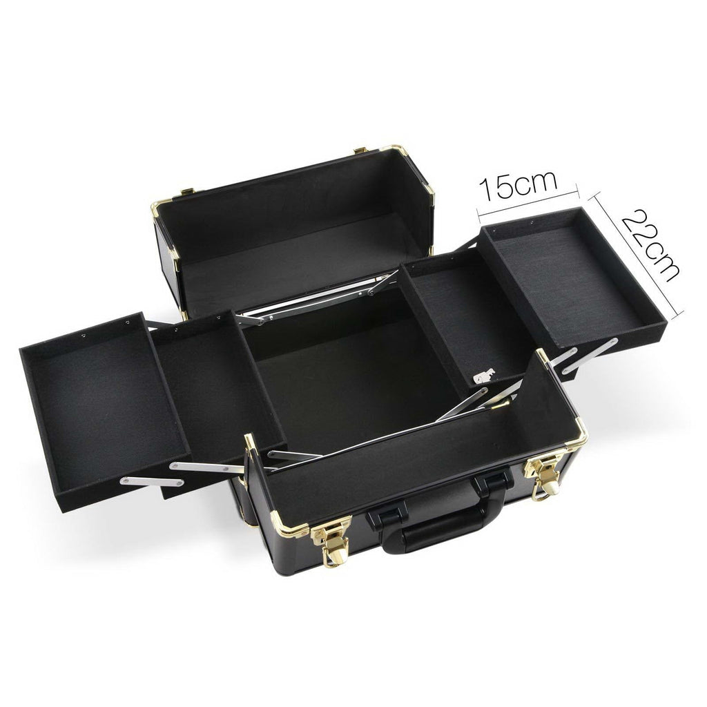 Embellir Makeup Case Beauty Trolley Cosmetic Organiser Box Travel Whee