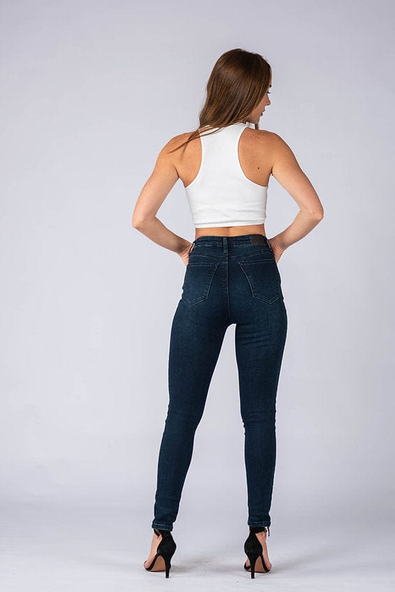 Wakee Denim Stretch Jean Skinny - Dark Denim Wash 69932